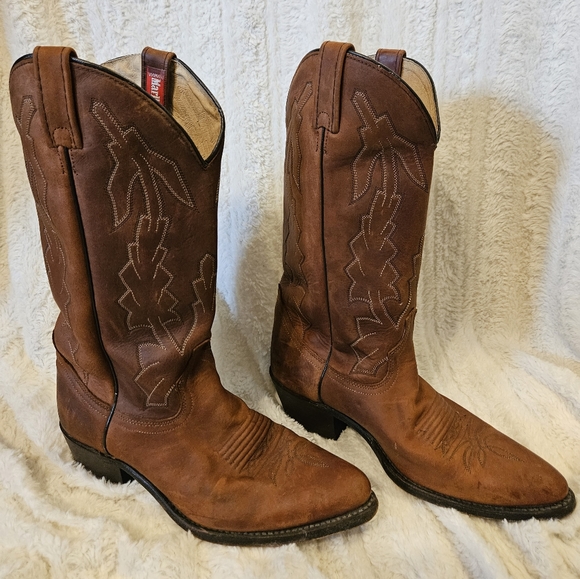 Dan Post | Shoes | Vintage Dan Post Marlboro Mens 9 D Brown Leather J ...